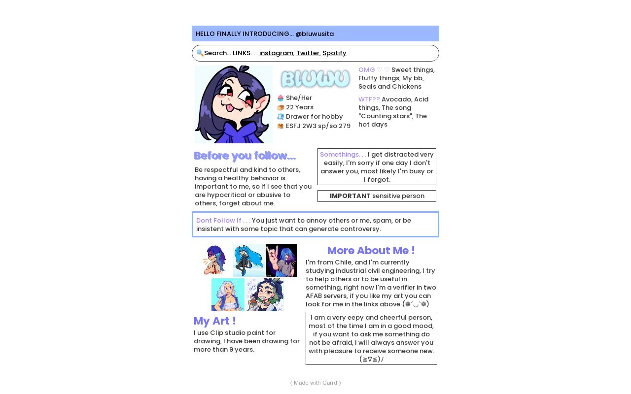 The Bluwu Page
